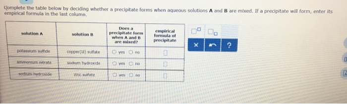 Solved Complete the table below by deciding whether a | Chegg.com