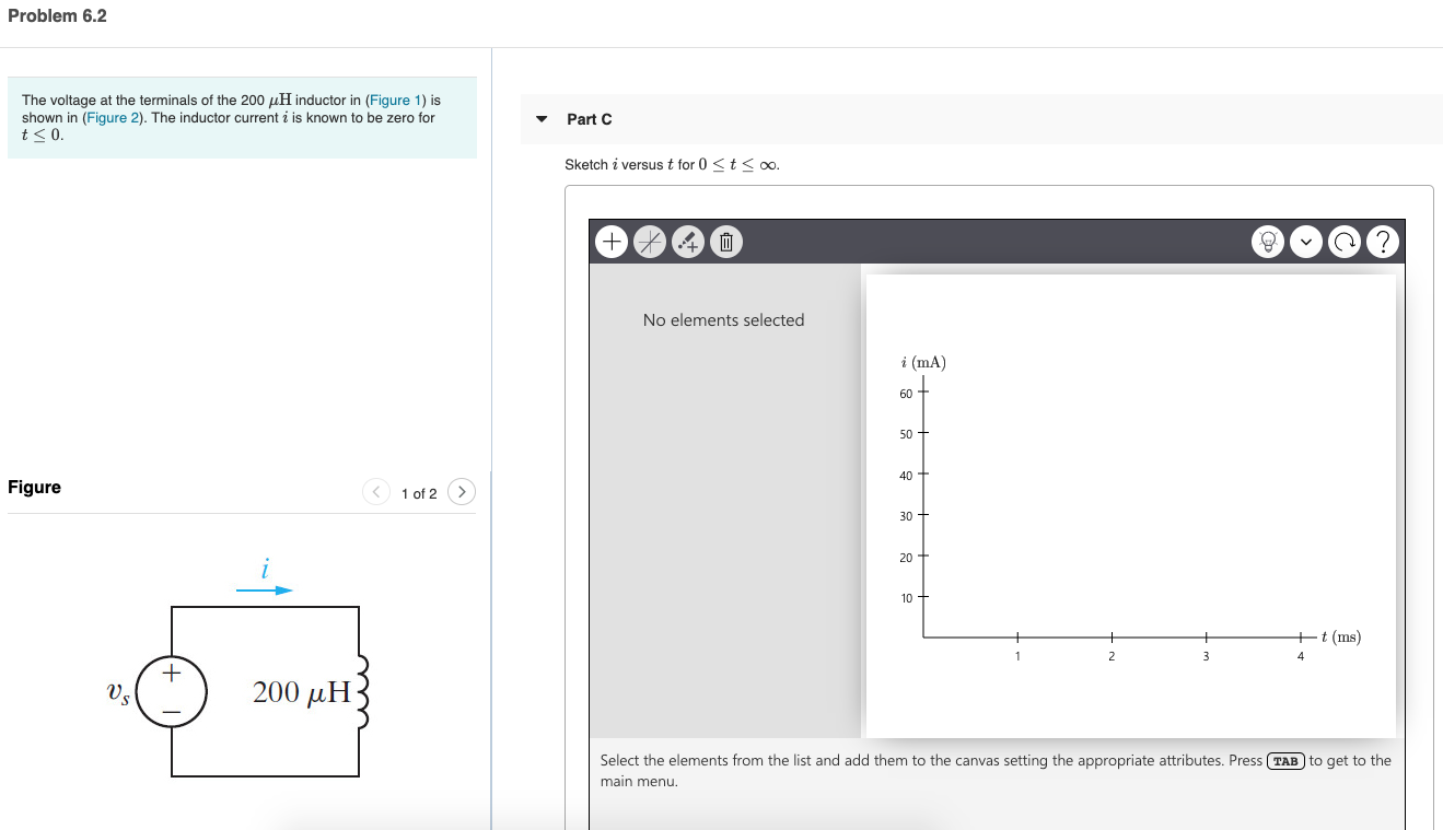 Solved Problem 6.2 The voltage at the terminals of the 200 | Chegg.com