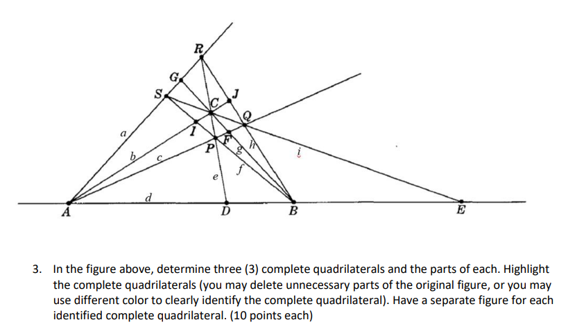 Solved 3. In the figure above, determine three (3) complete | Chegg.com