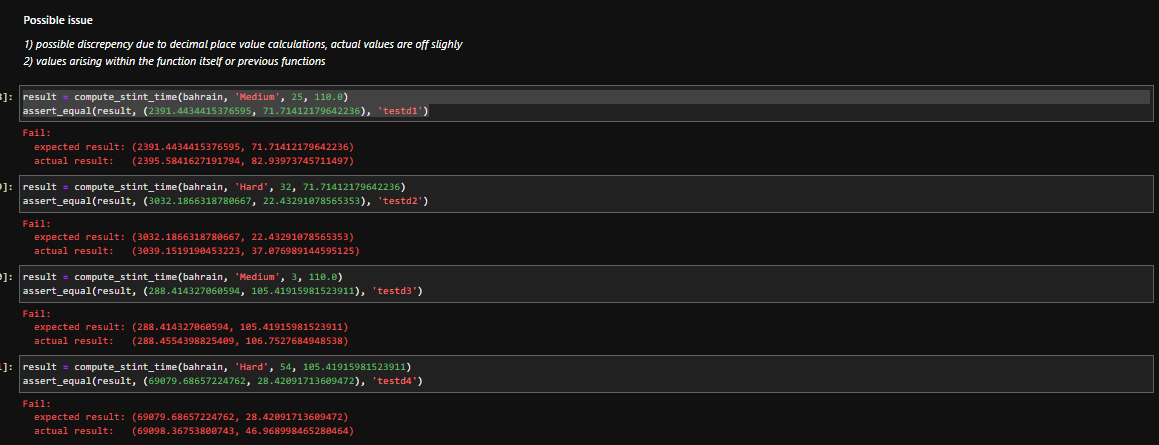 Solved There seems to be a precision error in my coding | Chegg.com