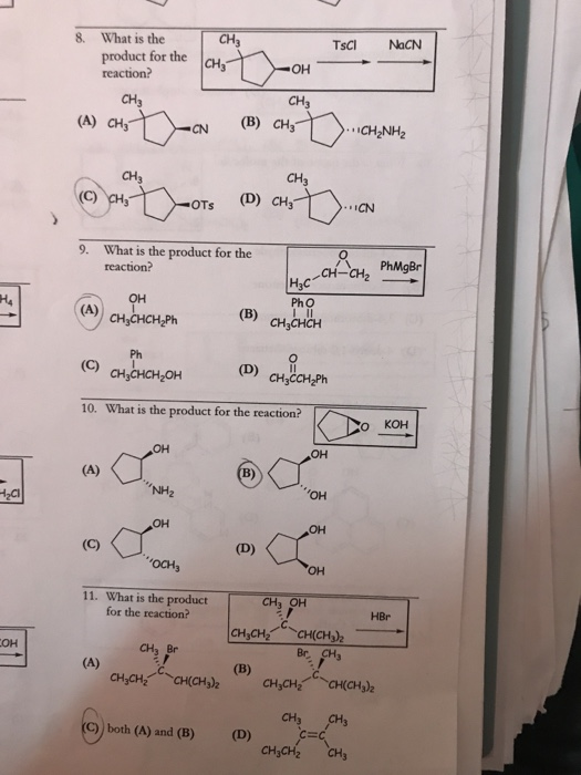 Solved What is the product for the CH CH 8. TsCI NaCN он CH3 | Chegg.com Solved What is the product for the CH CH 8. TsCI NaCN он CH3 | Chegg.com