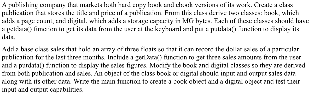 Solved A publishing company that markets both hard copy book | Chegg.com