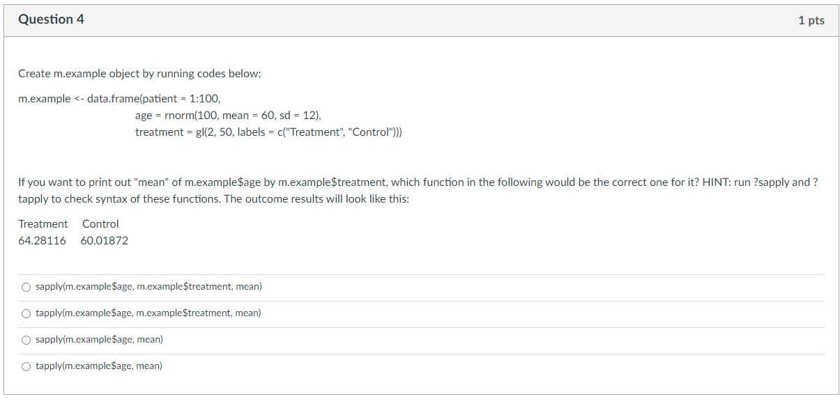 Solved treatment =gl(2,50, labels =c( "Treatment", "Control" | Chegg.com