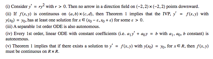Solved TRUE or FALSE questions (i) Consider y′ = | Chegg.com