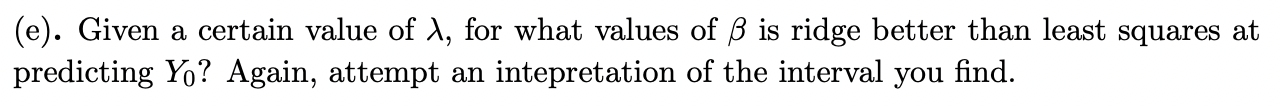 Solved Exercise 2. In this exercise we consider ridge | Chegg.com