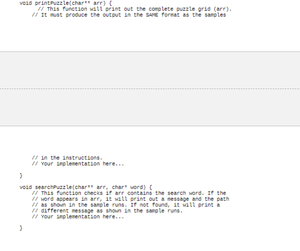 Solved Description of wordsearch.c The main program | Chegg.com