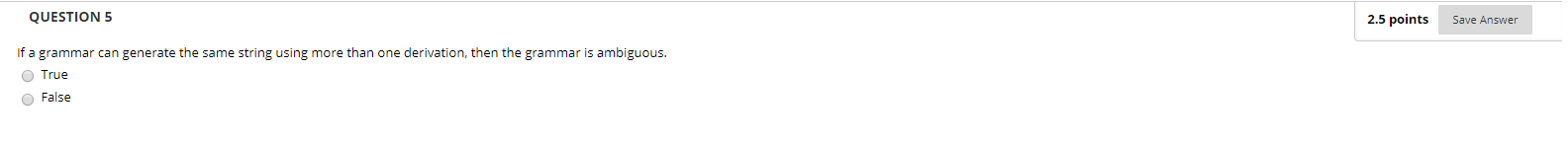 Solved QUESTION 4 2.5 points Save Answer The empty string | Chegg.com