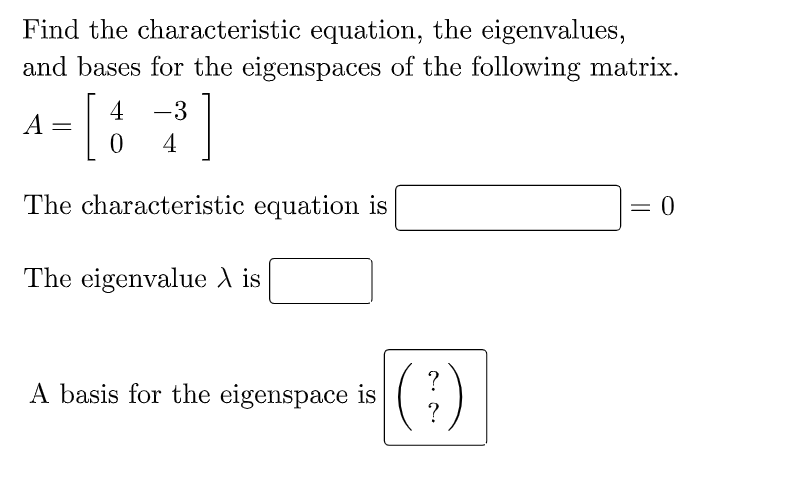 Solved Confirm by multiplication that x is an eigenvector of | Chegg.com