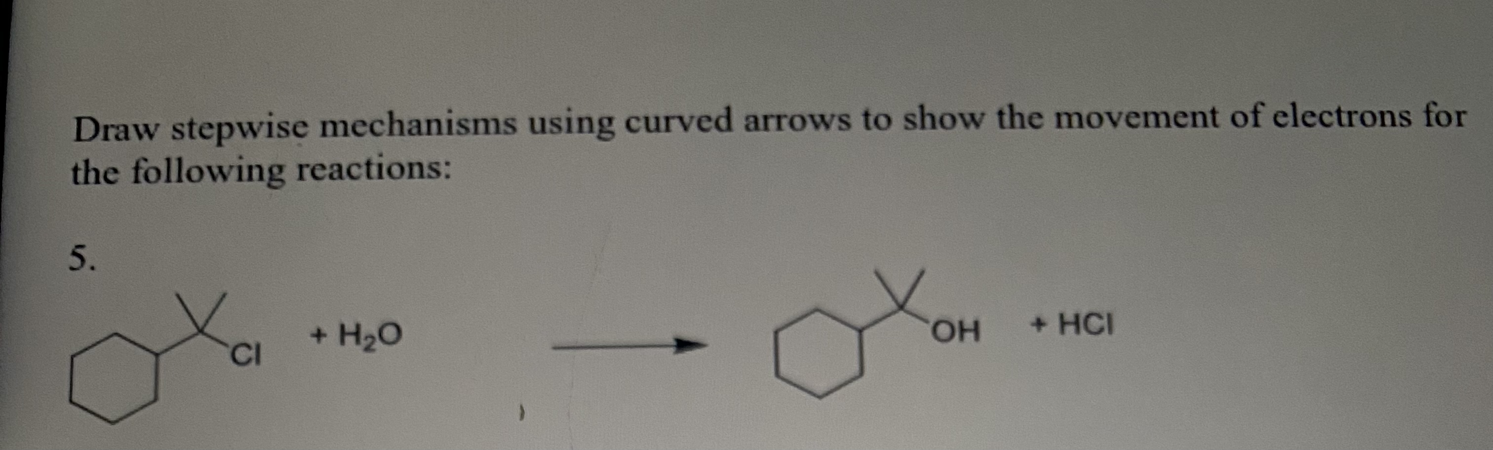 Solved Draw stepwise mechanisms using curved arrows to show | Chegg.com