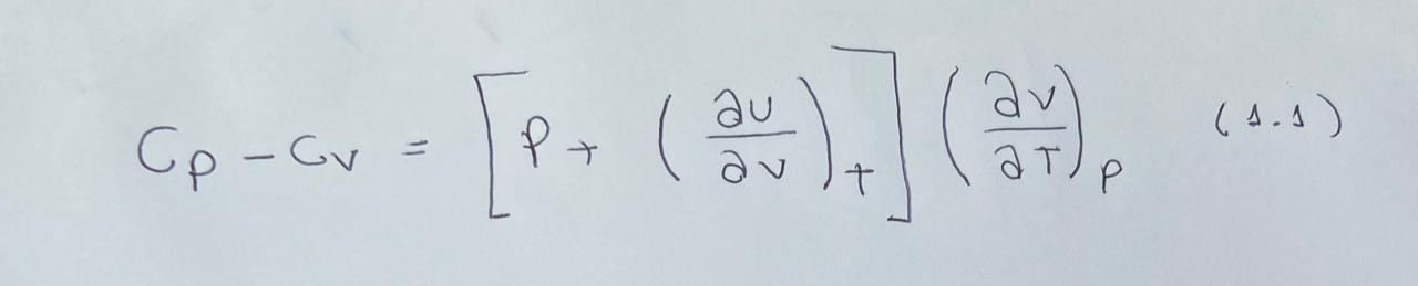 Solved The relations between Cp and Cy are given by the | Chegg.com