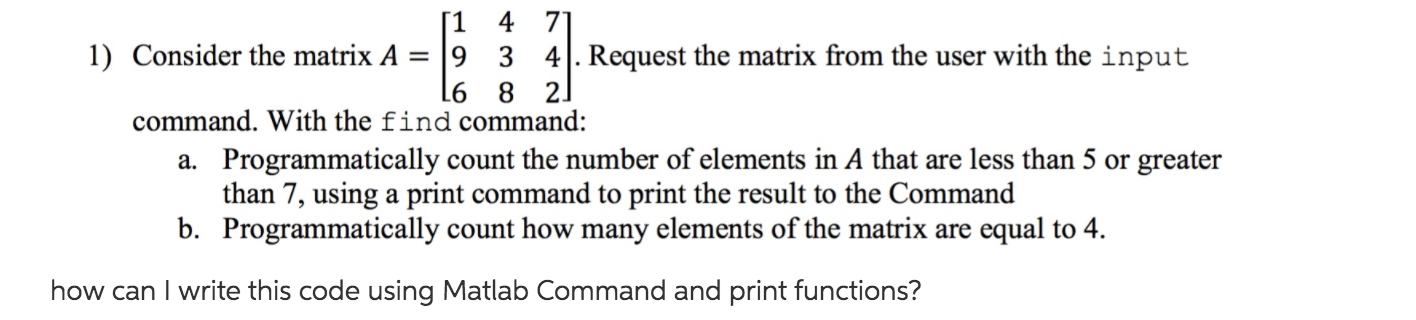 Solved 8 11 4 71 1) Consider the matrix A = 9 3 4]. Request | Chegg.com