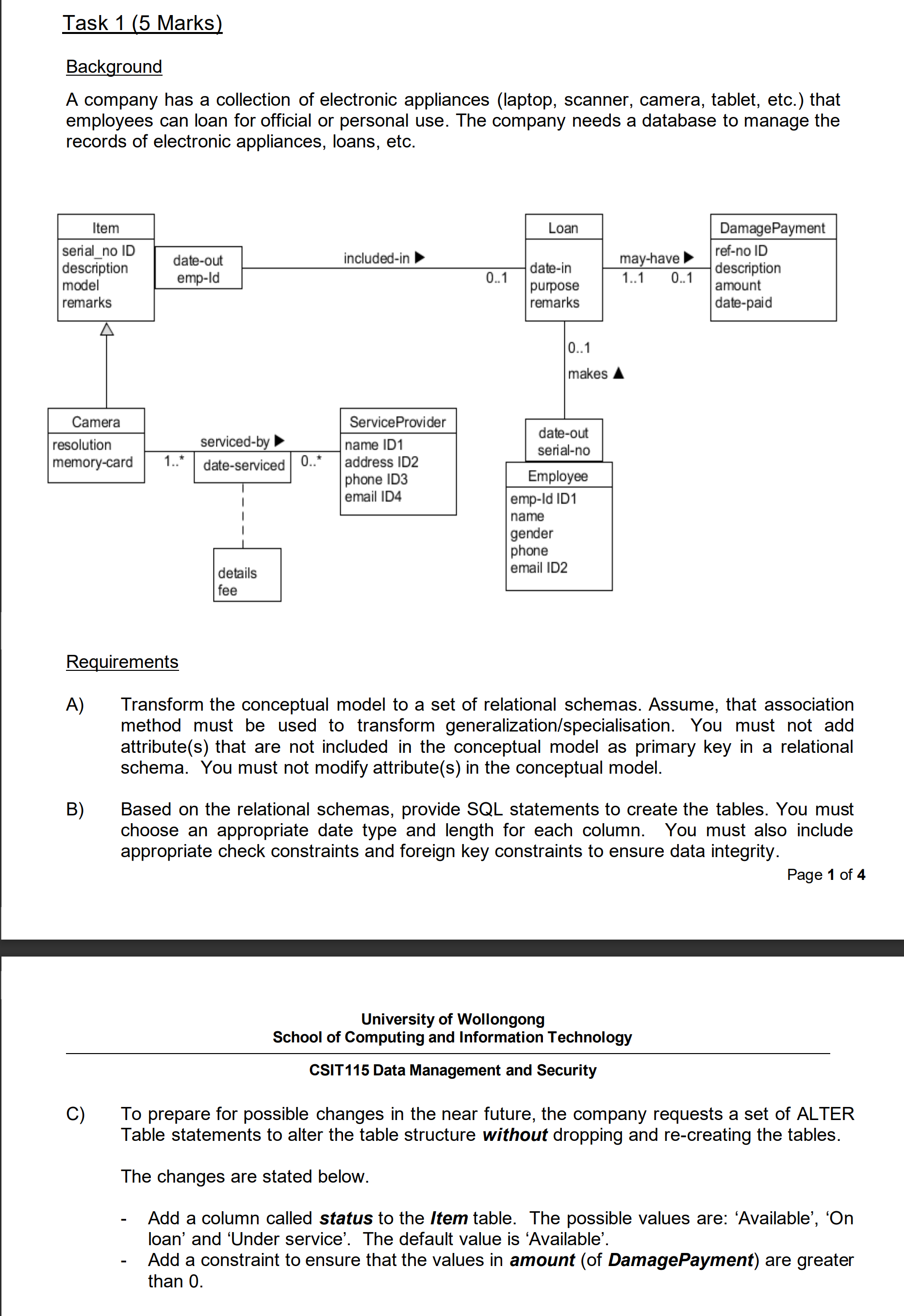 Solved C) ﻿To prepare for possible changes in the near | Chegg.com