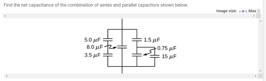 Solved Find the net capacitance of the combination of series | Chegg.com