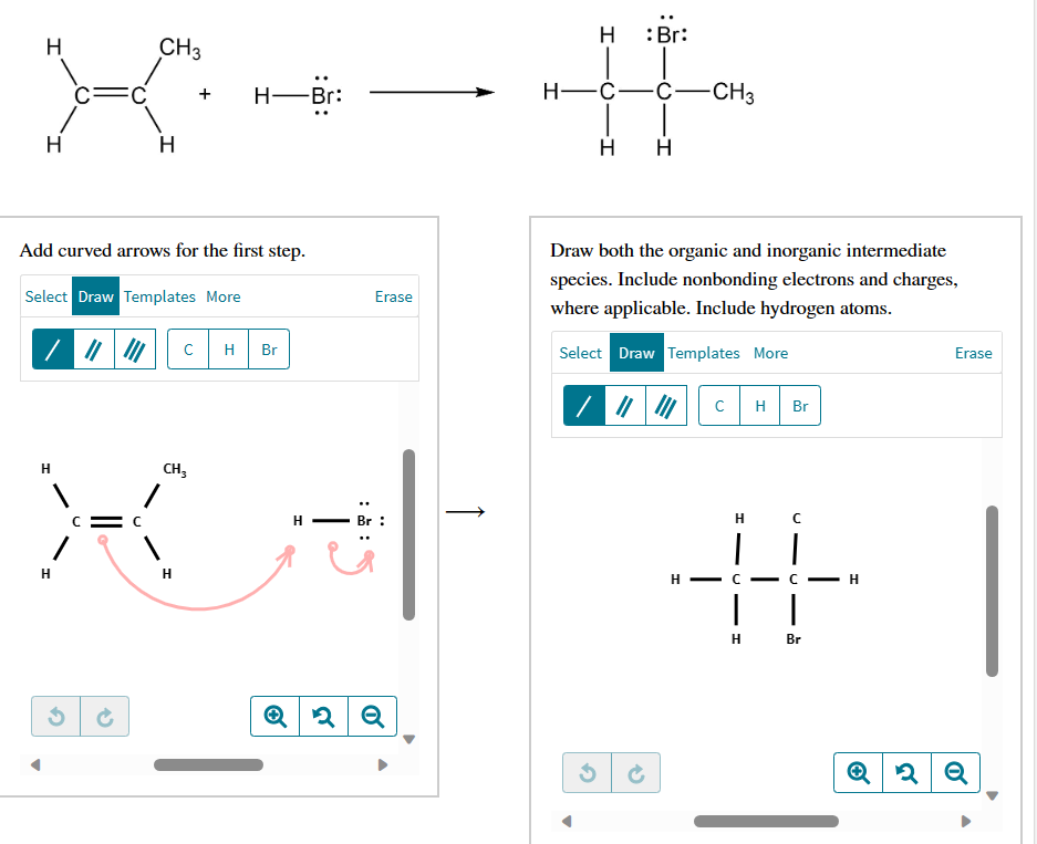 Solved Add curved arrows for the first step. Draw both the | Chegg.com