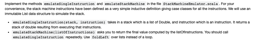 Implement the methods emulateSingleInstruction and | Chegg.com