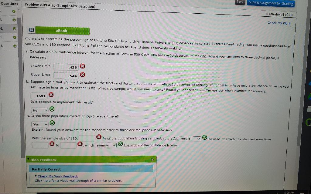 Solved Questions Save Submit Assignment for Grading Problem | Chegg.com