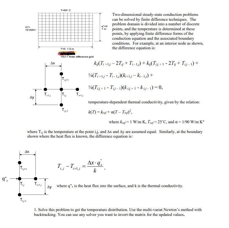 Two Dimensional Steady State Conduction Problems Can