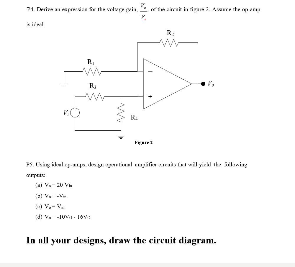 Solved Pl. The circuit of figure 1 uses an op-amp that is | Chegg.com