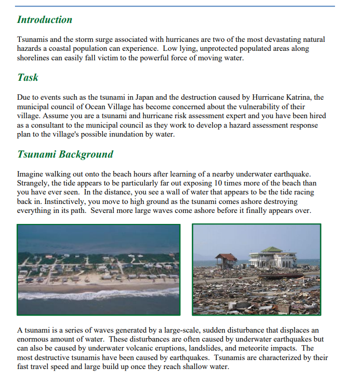 Solved Questions 1. Based on the scale of the Tsunami Travel | Chegg.com