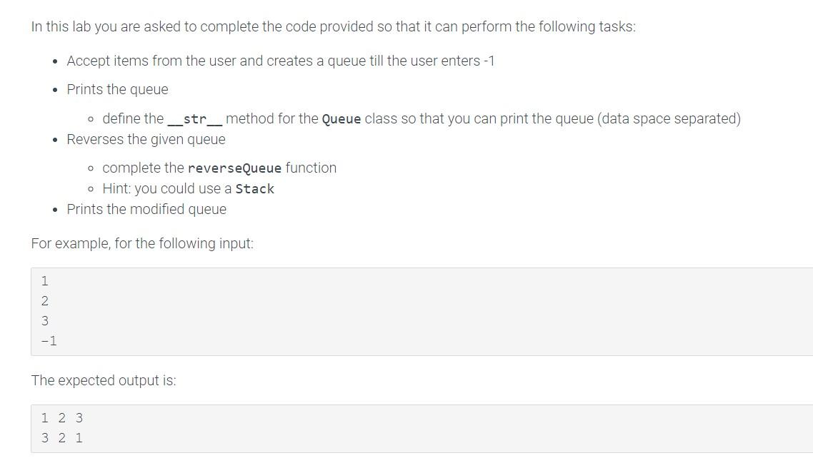 Solved In this lab you are asked to complete the code | Chegg.com