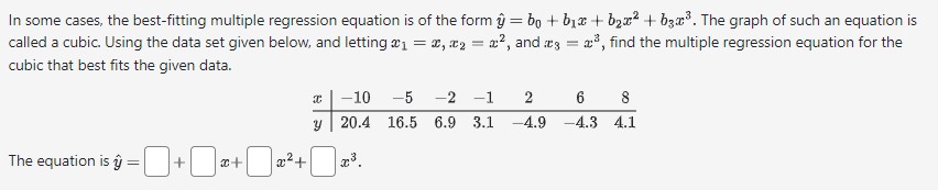 Solved n some cases, the best-fitting multiple regression | Chegg.com