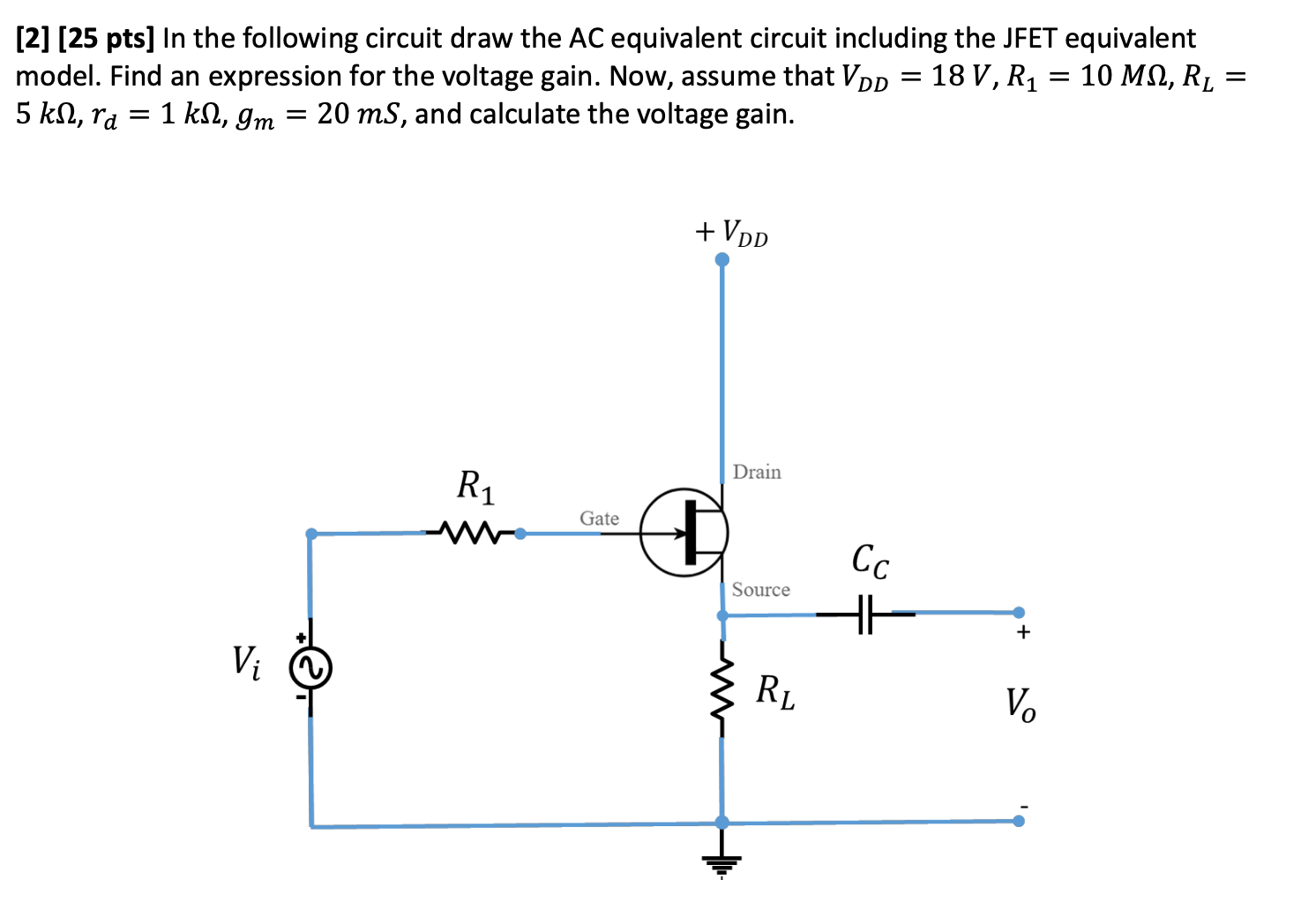 Solved In the following circuit draw the AC equivalent | Chegg.com Solved In the following circuit draw the AC equivalent | Chegg.com