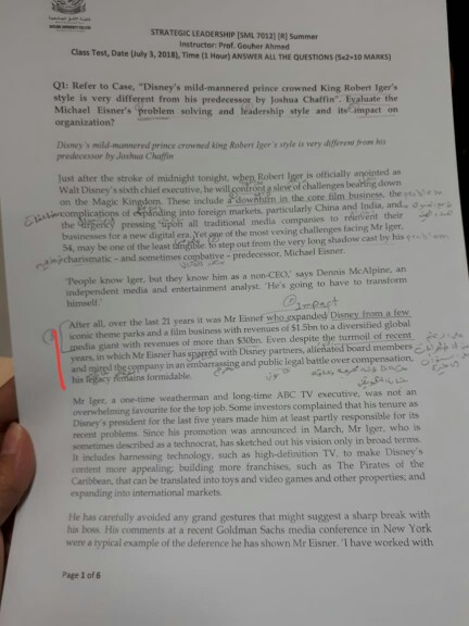 Solved Refer to Case, "Disney's mild-mannered prince crowned | Chegg.com