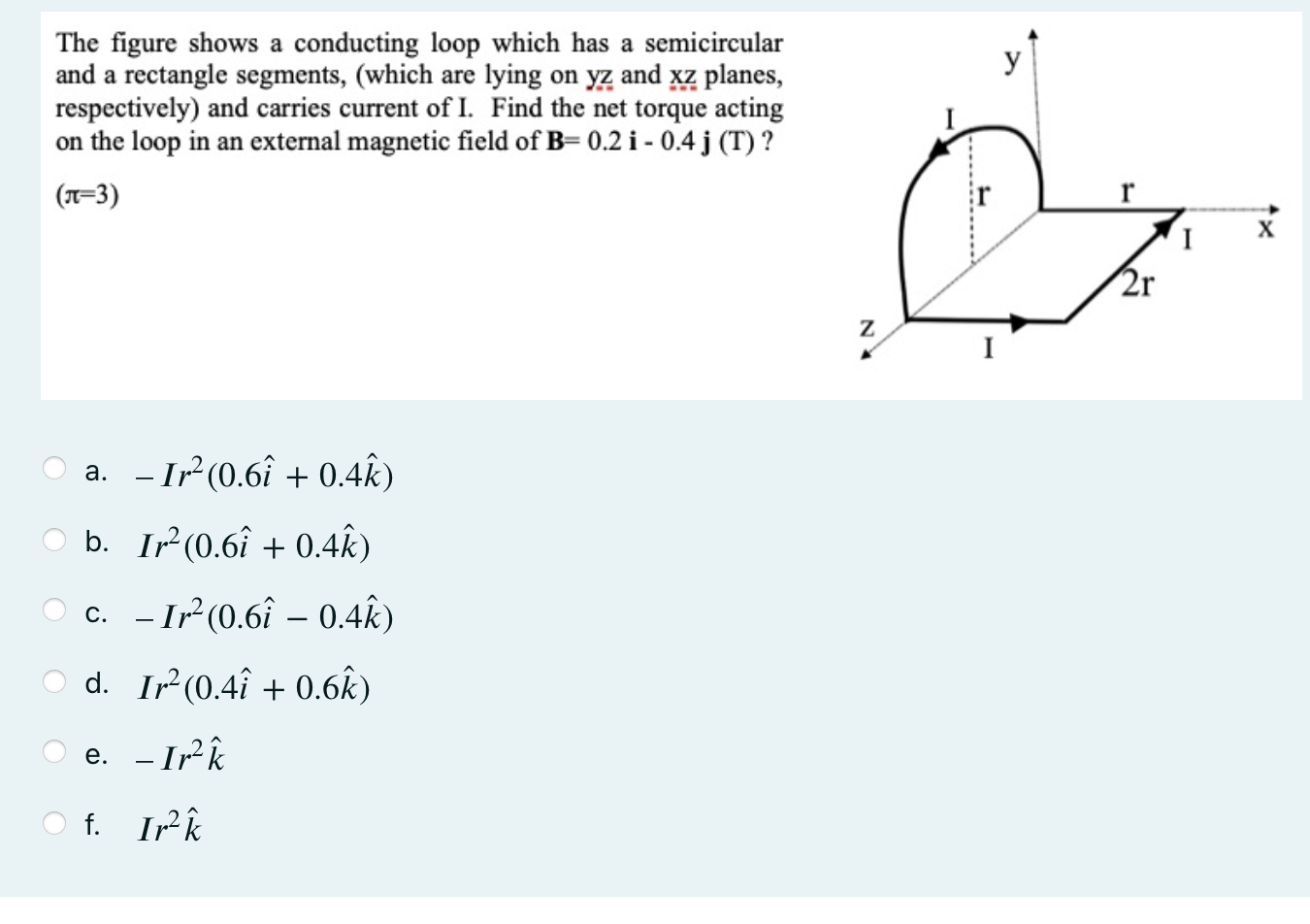 Solved The figure shows a conducting loop which has a | Chegg.com