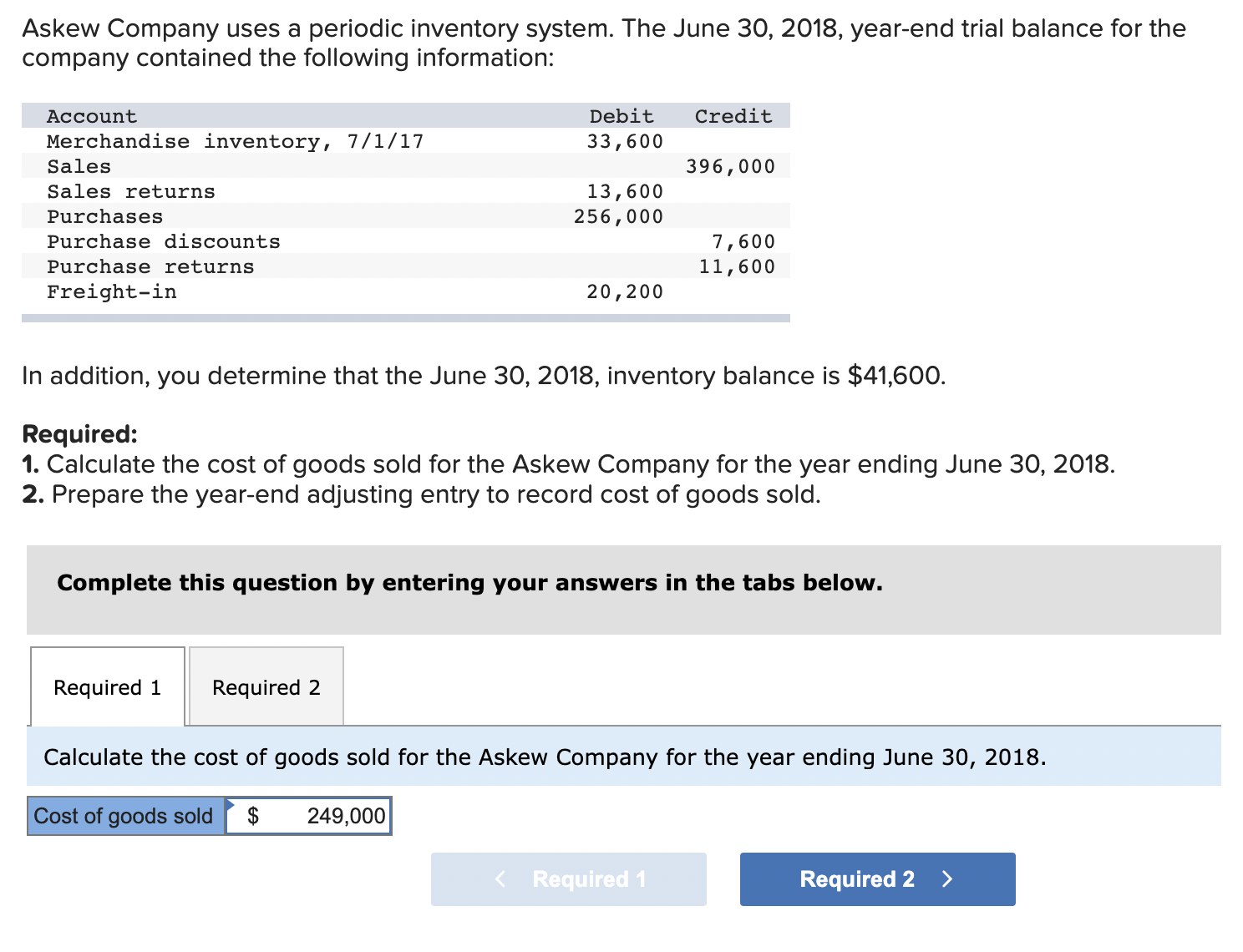 Solved Askew Company uses a periodic inventory system. The | Chegg.com