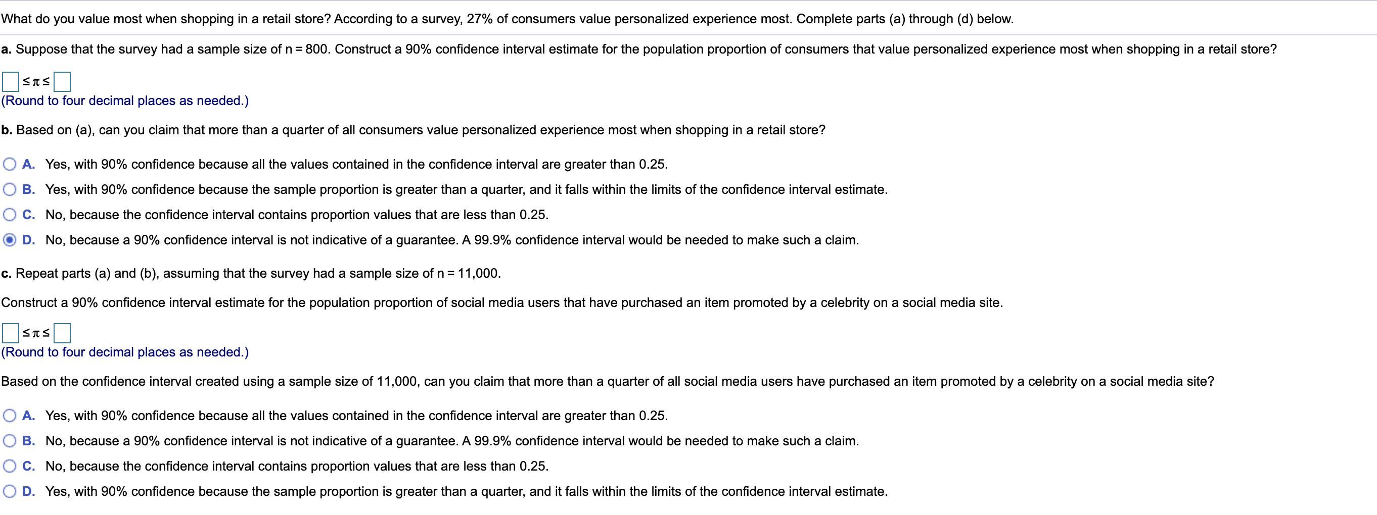 Solved What do you value most when shopping in a retail | Chegg.com