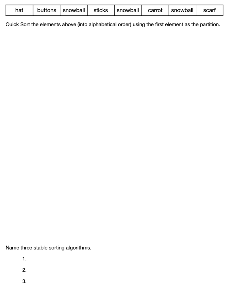 Solved hat buttons snowball sticks snowball carrot snowball | Chegg.com