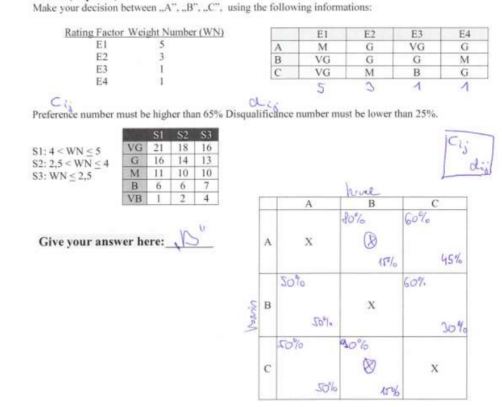 Make your decision between …A∗,…B∗,…C∗, using the | Chegg.com