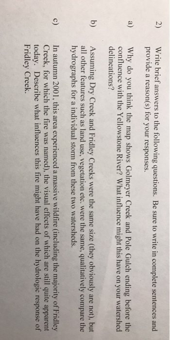 Write brief answers to the following questions. Be | Chegg.com