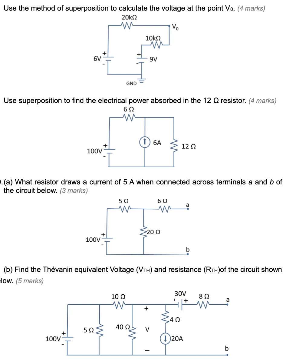 Solved Use the method of superposition to calculate the | Chegg.com