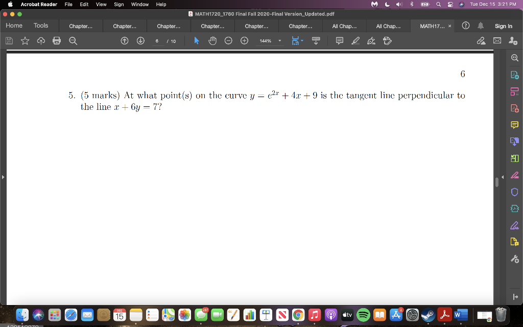 Solved Acrobat Reader File Edit View Sign Window Help Tue | Chegg.com