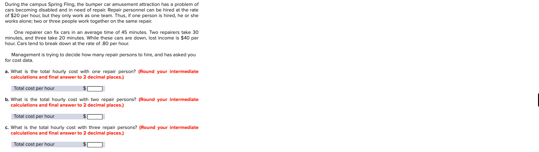 Solved During the campus Spring Fling, the bumper car | Chegg.com