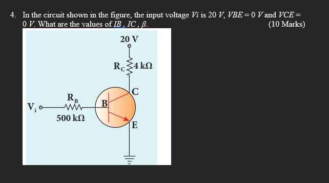 Solved In the circuit shown in the figure, the input voltage | Chegg.com
