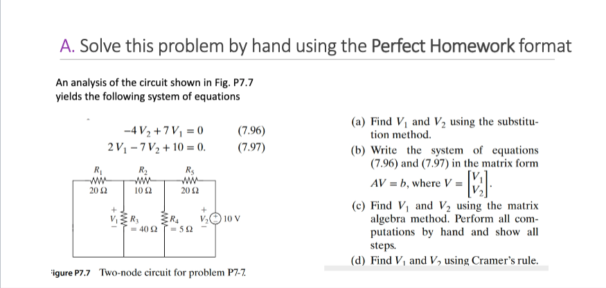 Solved A. Solve this problem by hand using the Perfect | Chegg.com