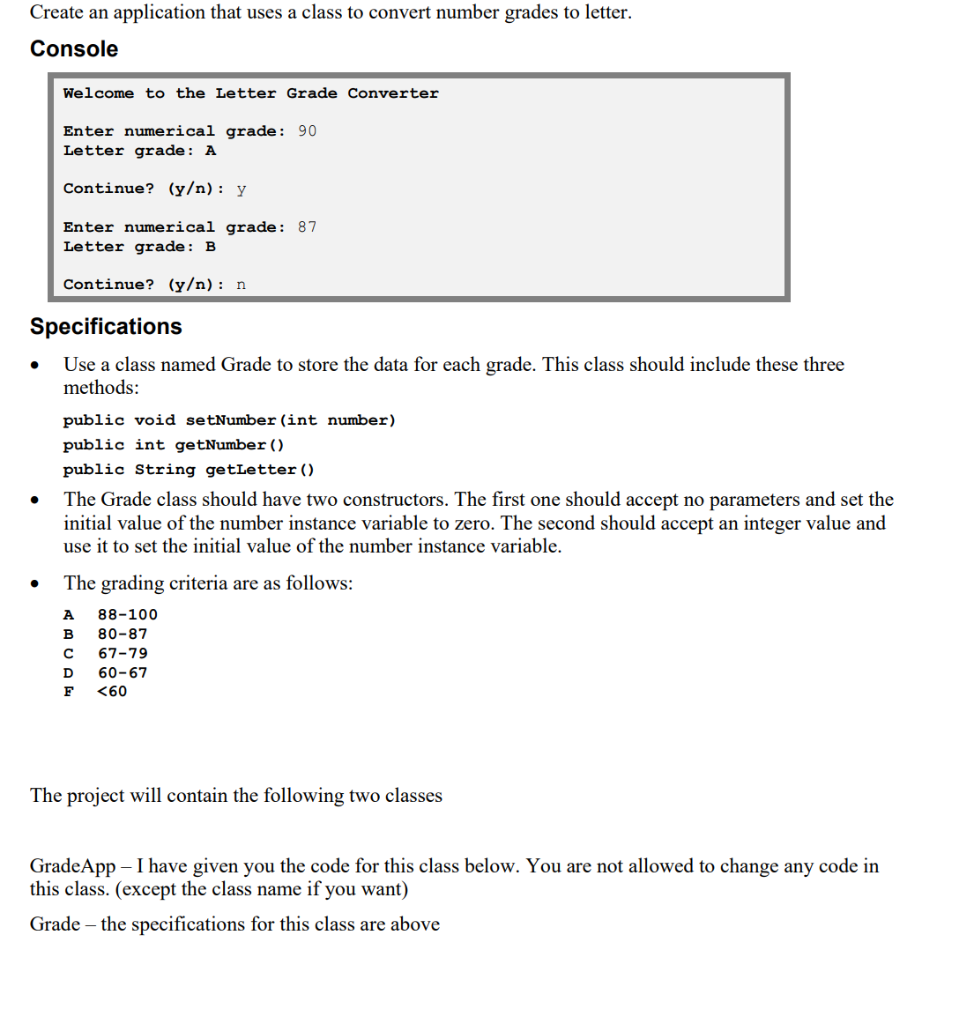 Solved Create an application that uses a class to convert | Chegg.com