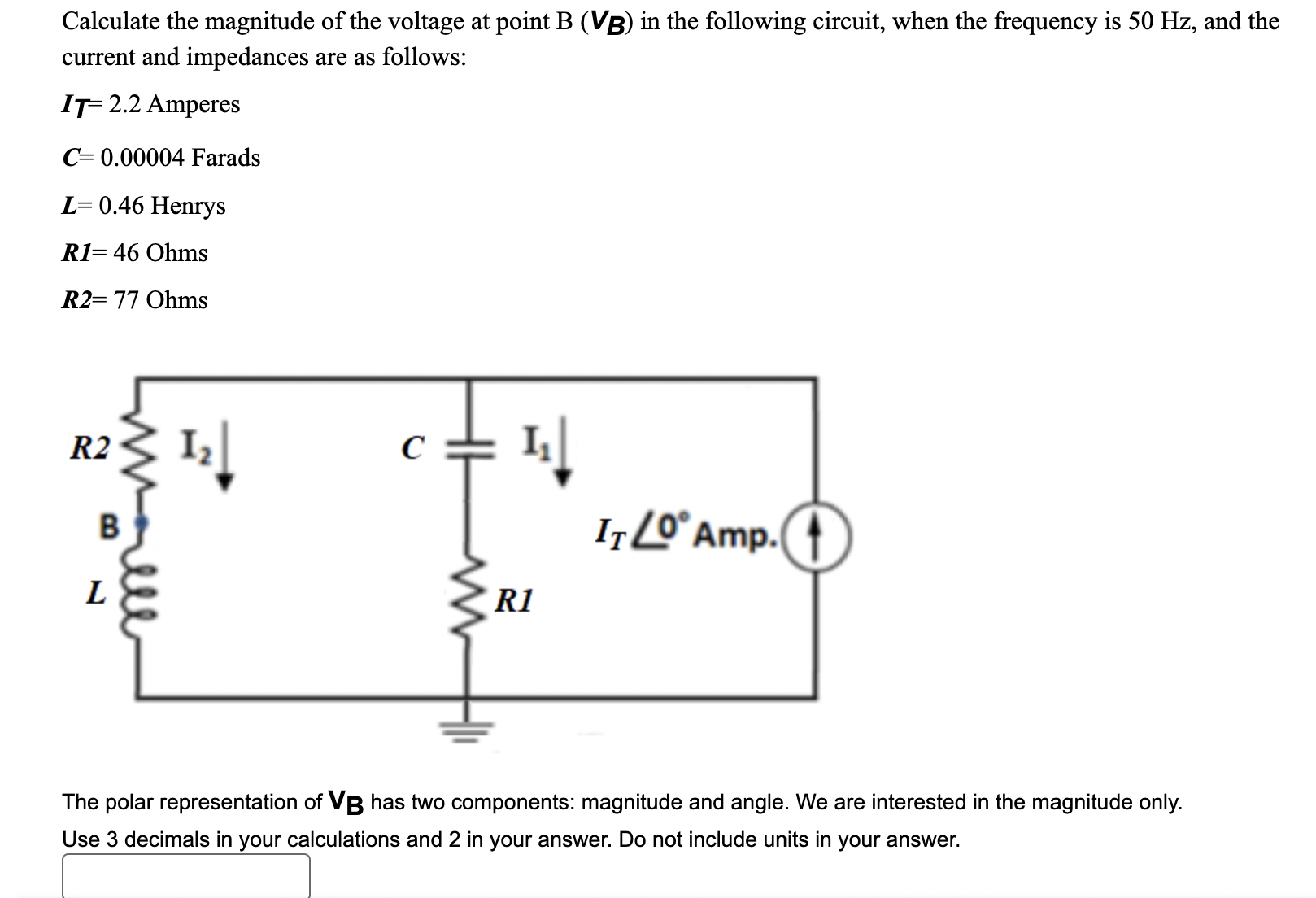 Solved Calculate the magnitude of the voltage at point B(VB) | Chegg.com Solved Calculate the magnitude of the voltage at point B(VB) | Chegg.com