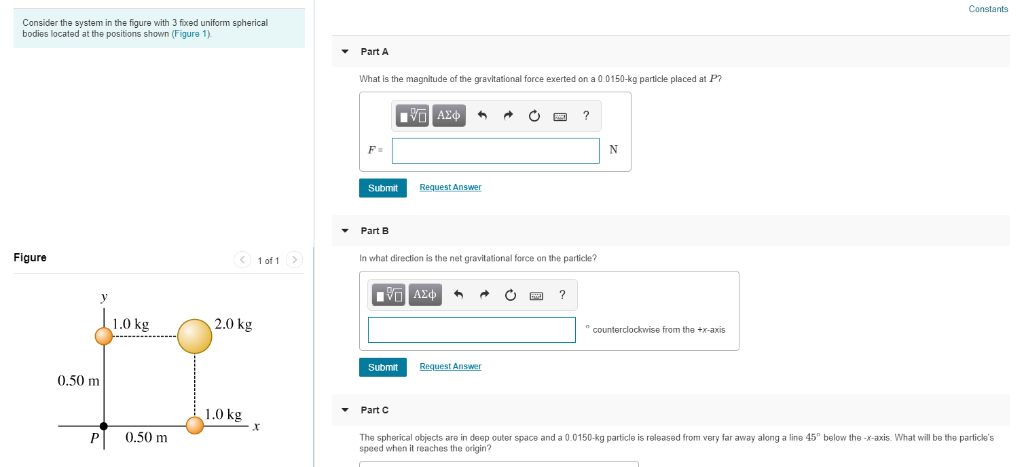 Solved Constants Consider the system in the figure with 3 | Chegg.com