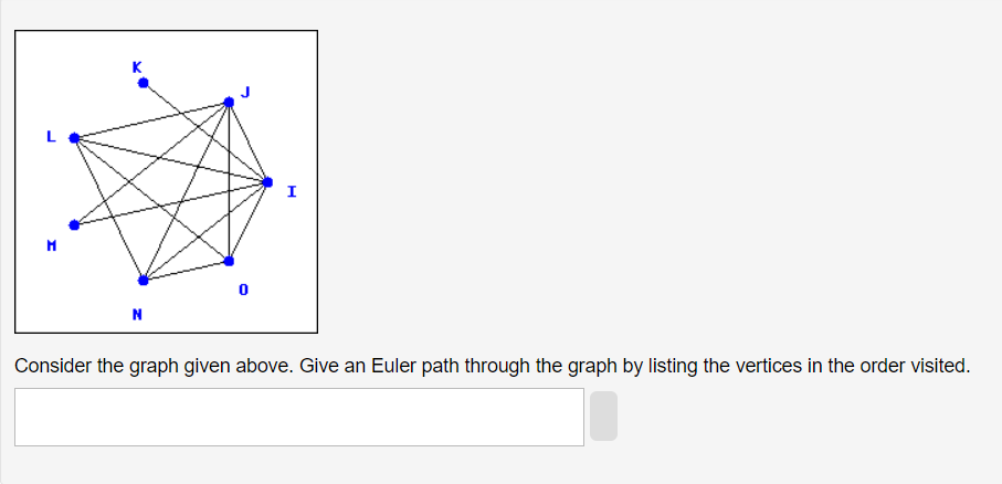 Solved Consider the graph given above. Give an Euler path | Chegg.com