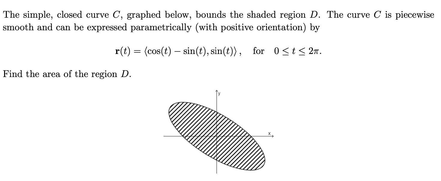 Solved The simple, closed curve C, graphed below, bounds the | Chegg.com