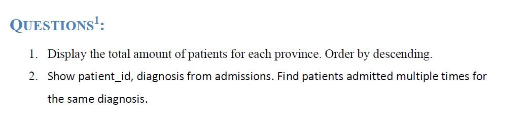 Solved Based on the below SQL database tables. Write down | Chegg.com
