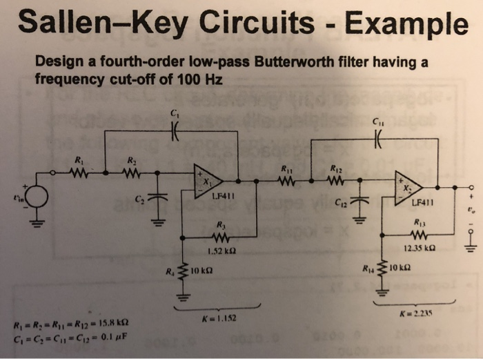 Solved 5. Design a Sallen-Key 6th order lowpass filter with | Chegg.com