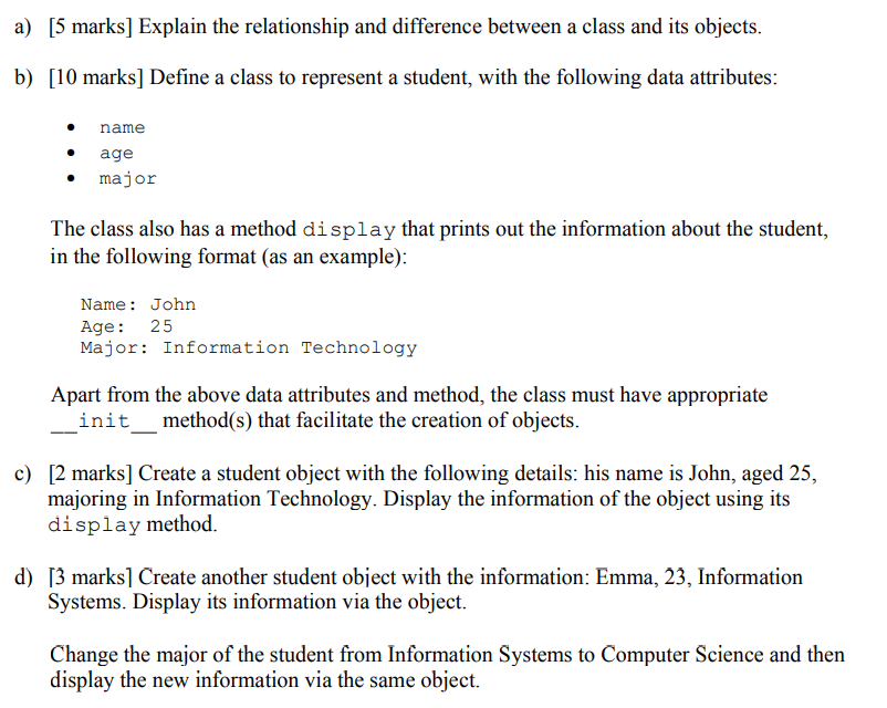 Solved a) [5 marks] Explain the relationship and difference | Chegg.com