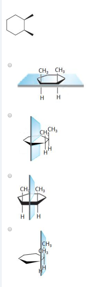 Solved Each of the following molecules has one plane of | Chegg.com