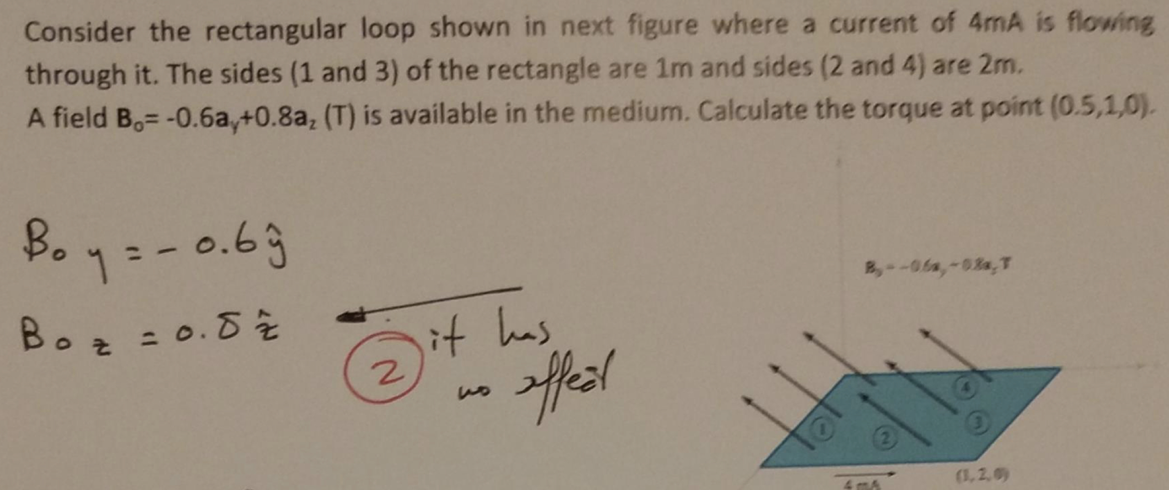 Solved Consider the rectangular loop shown in next figure | Chegg.com