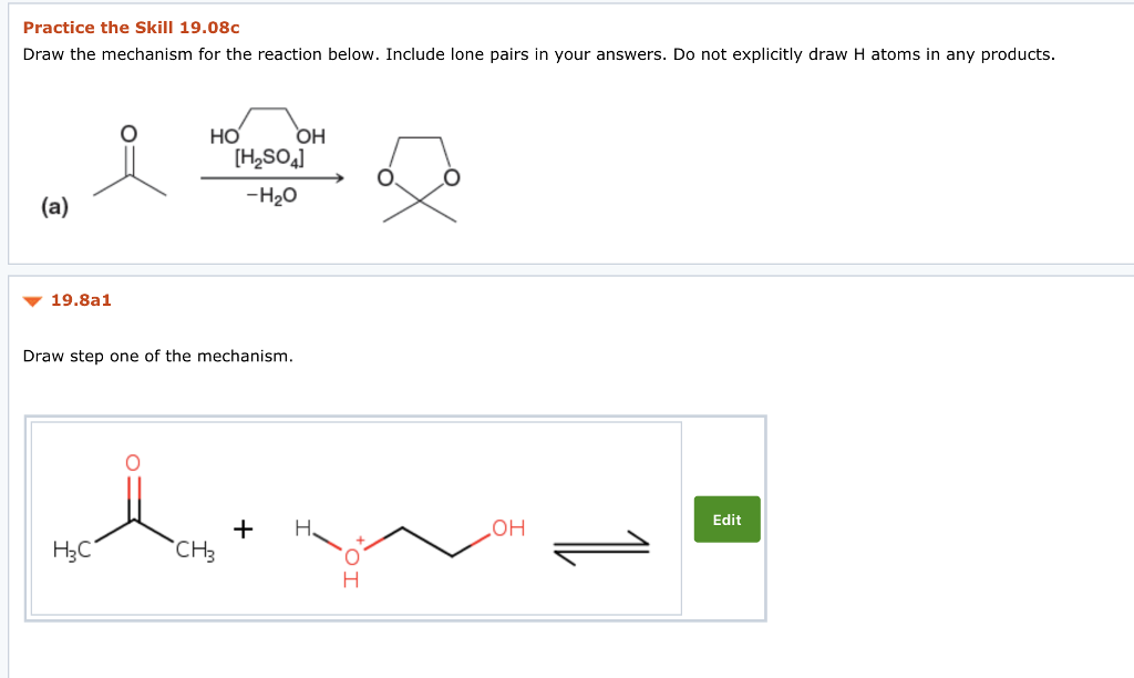 Solved Practice the Skill 19.08c Draw the mechanism for the | Chegg.com