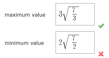 Solved This extreme value problem has a solution with both a | Chegg.com